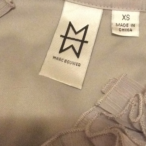 M by Marc Bower | Tops | M By Marc Bower Ruffle Detail Silver Tunic Xs ...